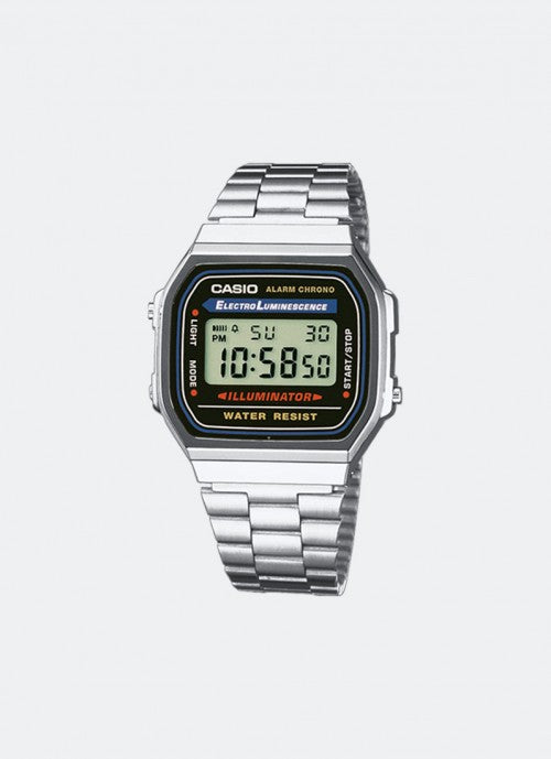 Jam Tangan Casio Digital Silver Stainless Steel Strap 36.3mm Unisex ...